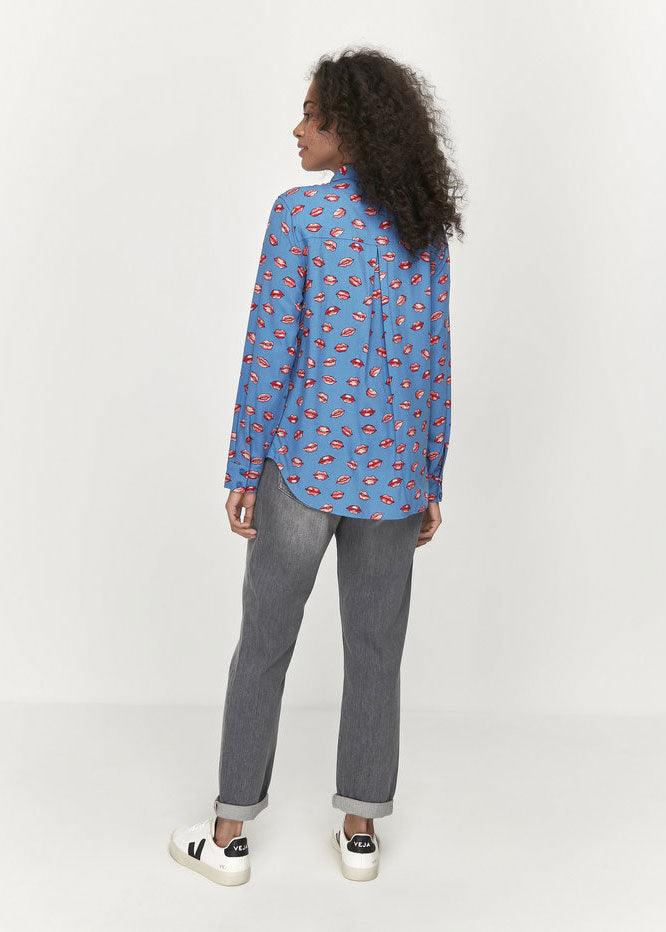 Khost Lips Print Shirt – Justina Clothing